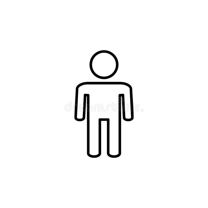 Man Icon . Male Icon Vector. Human Symbol Stock Vector - Illustration ...