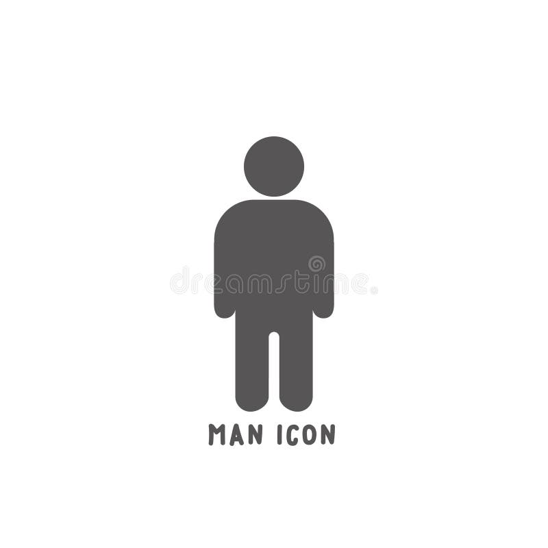 Man Icon Simple Flat Style Vector Illustration Stock Vector ...