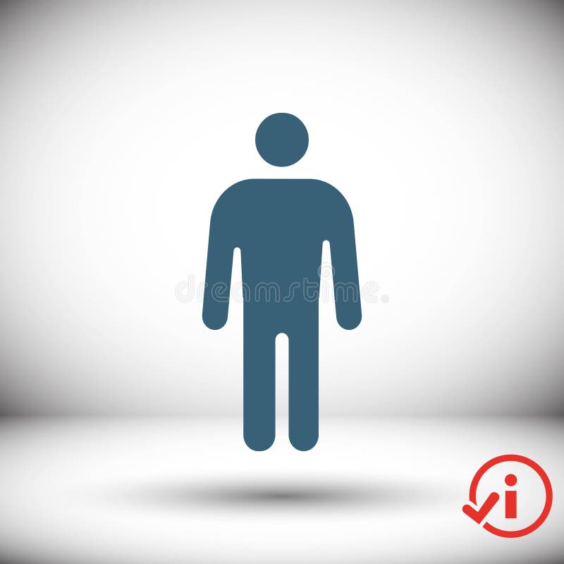 Man Icon Stock Vector Illustration Flat Design Stock Vector ...