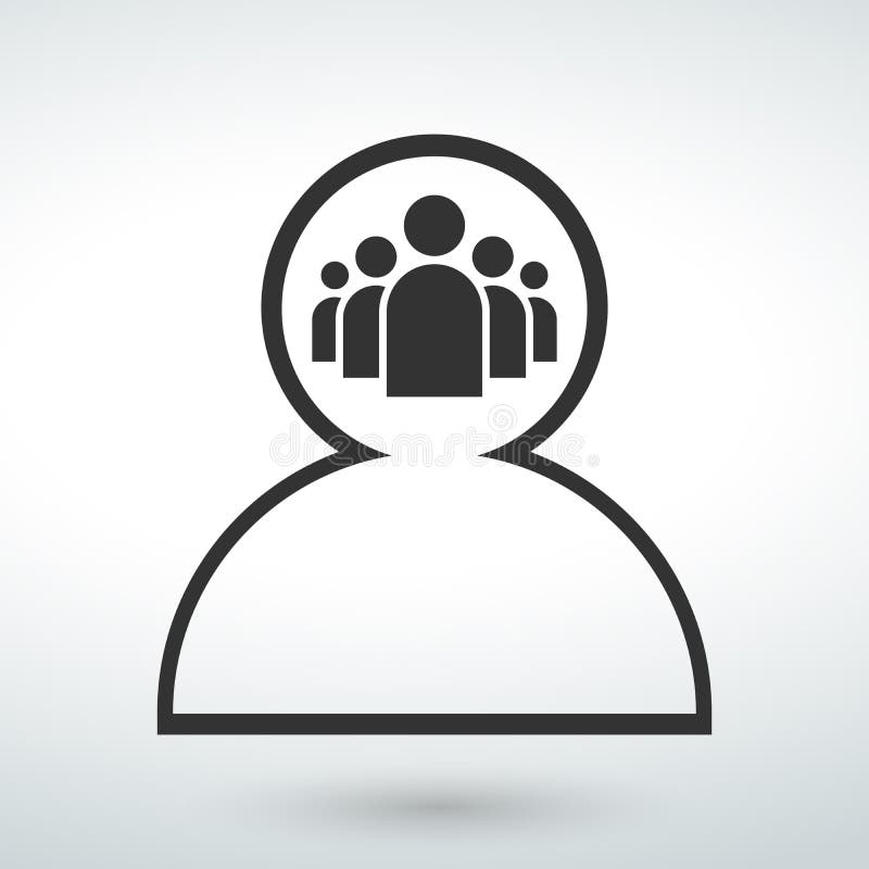 Man Icon User on a White Backround Stock Illustration - Illustration of ...