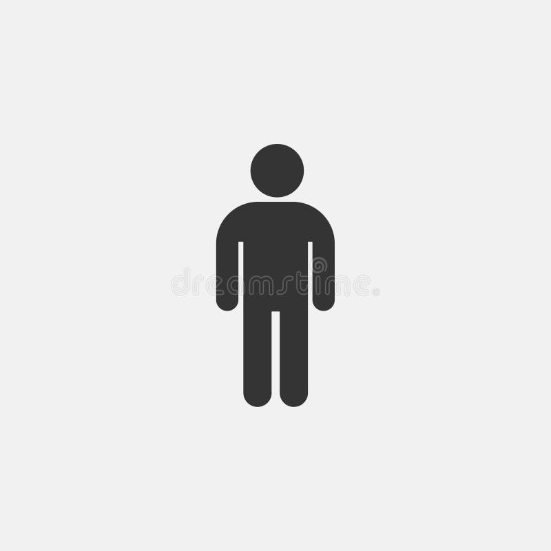 Man Icon Illustration Symbol Eps 10 Grey Stock Illustration ...