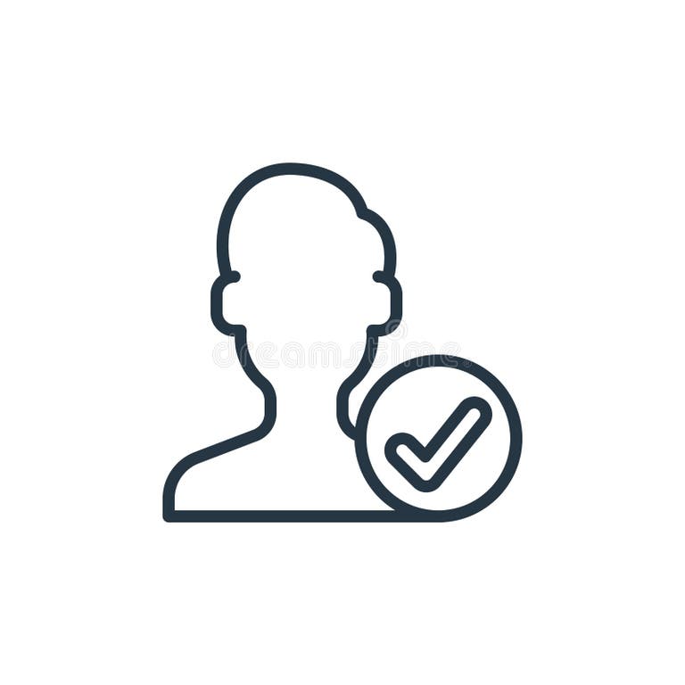 Man Icon Vector from Users Concept. Thin Line Illustration of Man ...