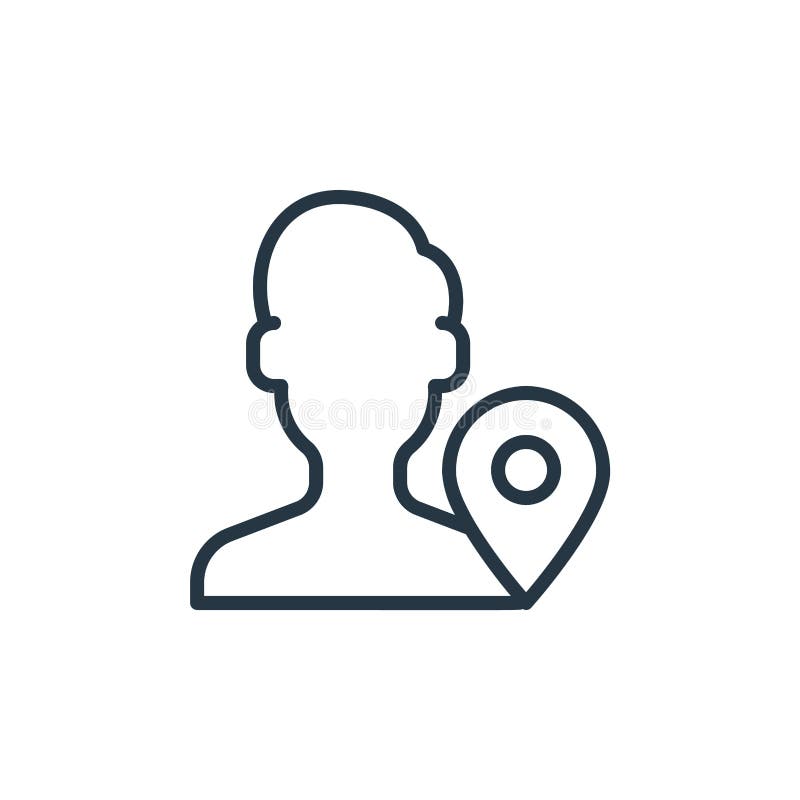 Man Icon Vector from Users Concept. Thin Line Illustration of Man ...
