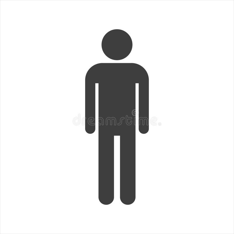 Man Icon on White Background Stock Vector - Illustration of profile ...