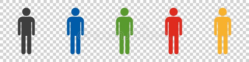 Man Icon on White Background Stock Vector - Illustration of office ...