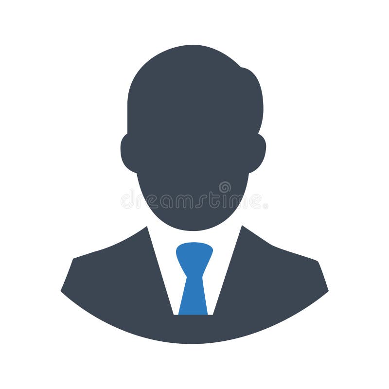 Man Icon on a White Background. Vector Illustration Stock Illustration ...