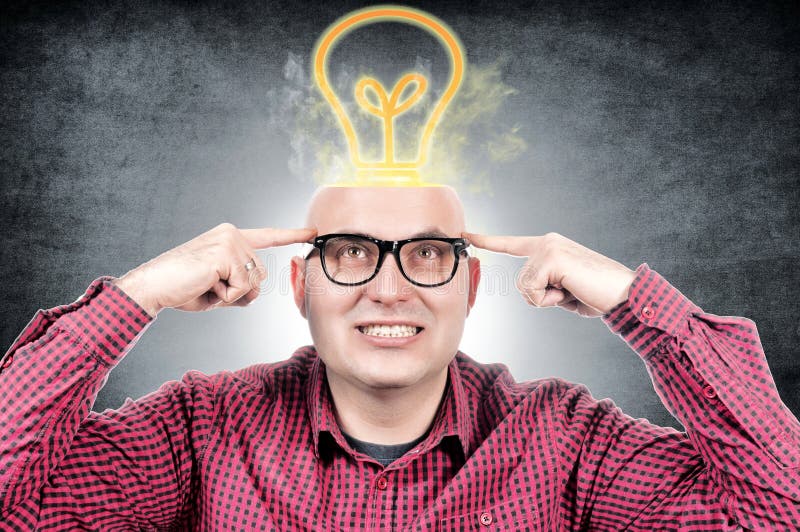 Man with idea stock photo. Image of creative, male, handsome - 29150372