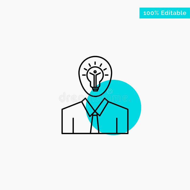 Man, Idea, Success, Light, Growth Turquoise Highlight Circle Point ...