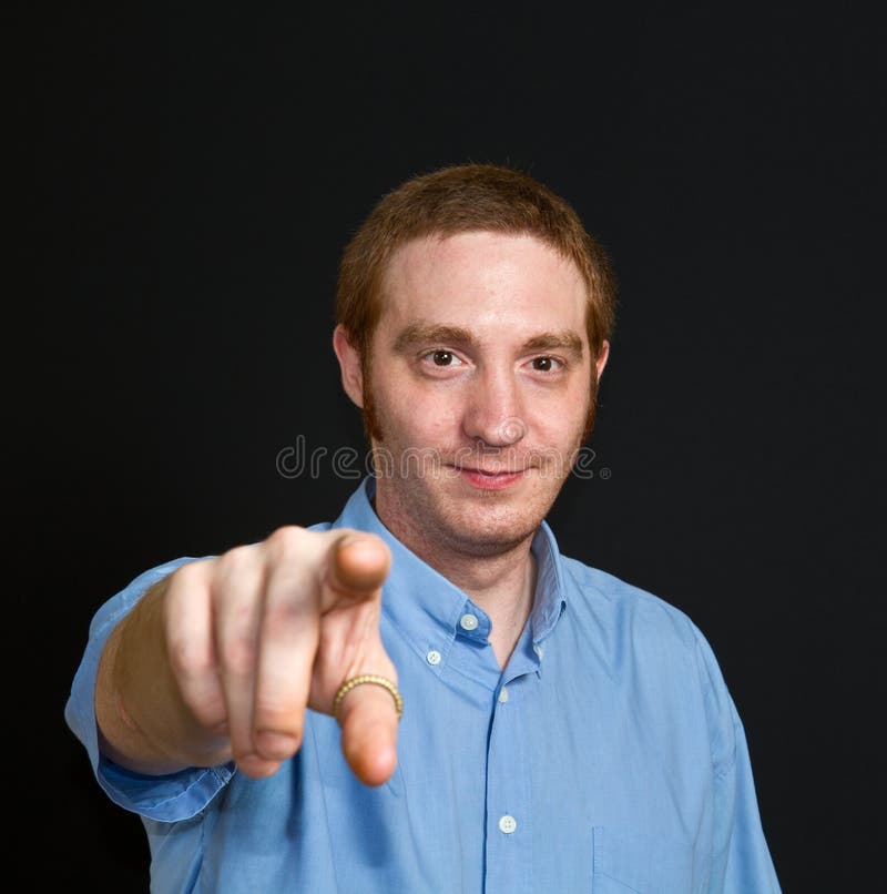 Man that Indicate Something Stock Photo - Image of smart, adult: 21189540