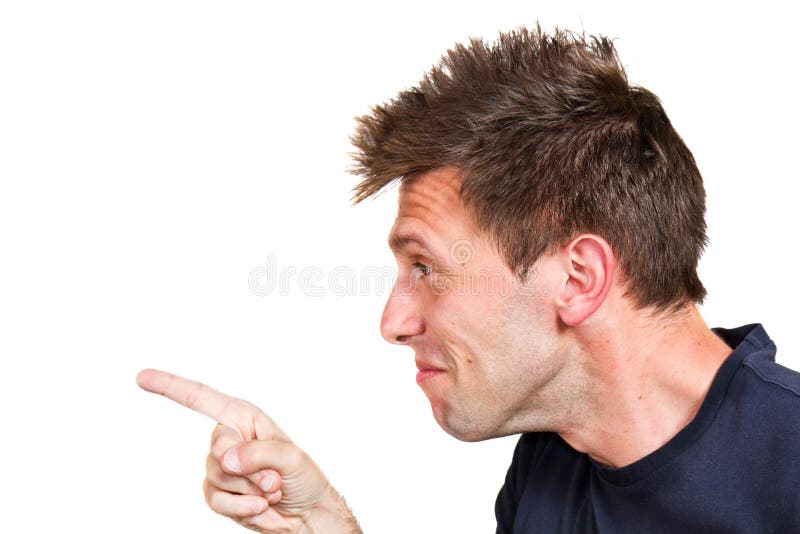 Man indicate something stock photo. Image of business - 26037762