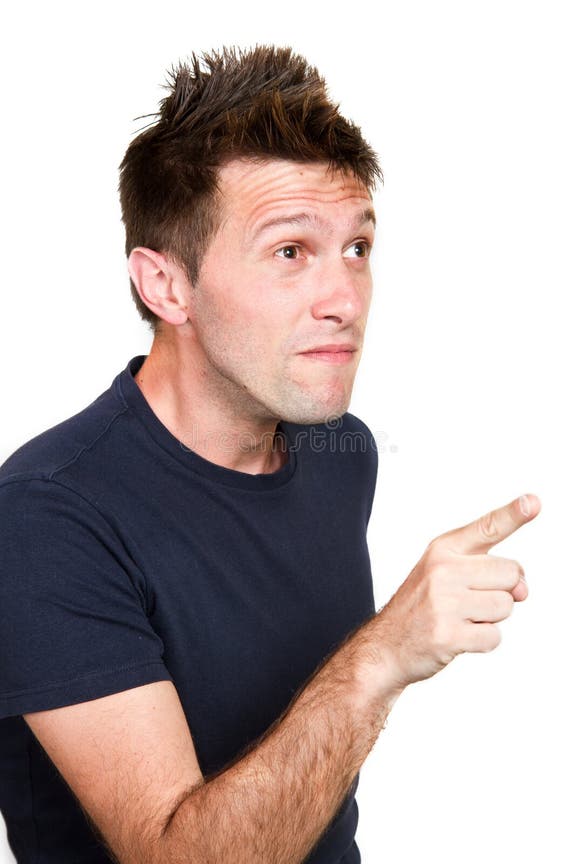 Man indicate something stock photo. Image of fear, earn - 26037776