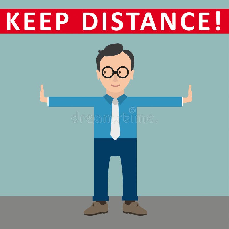 Manikin Keep Distance stock illustration. Illustration of metre - 30647659
