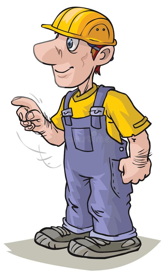 Man Industrial Worker Cartoon Character. Vector Image Stock Vector ...