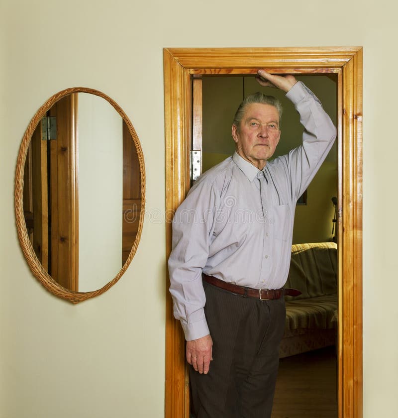 Man inside. stock image. Image of cheerful, grey, home - 37634317