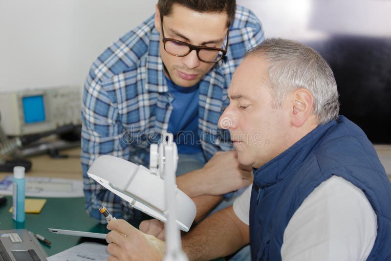 Inspecting Material for Vehicle Stock Photo - Image of deliver, quality ...