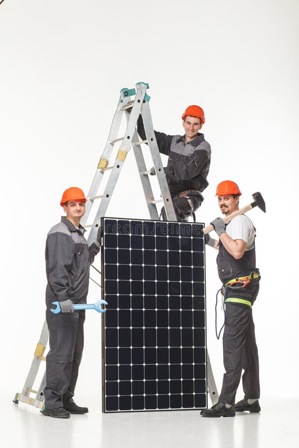 Man Installing Solar Panels Stock Photo - Image of belt, house: 69927512 Man Installing Solar Panels Stock Photo - Image of belt, house: 69927512