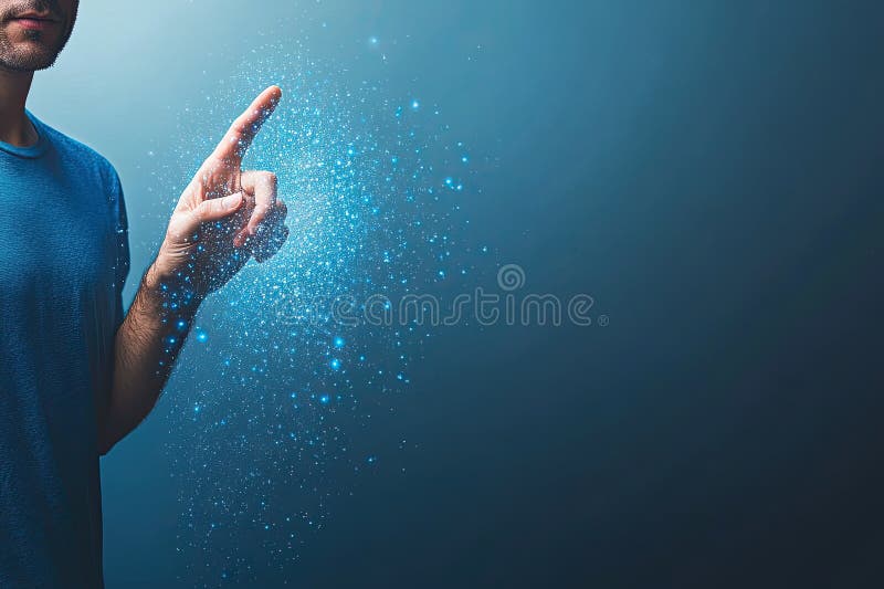 AI-Generated Digital Dust stock illustration. Illustration of display ...