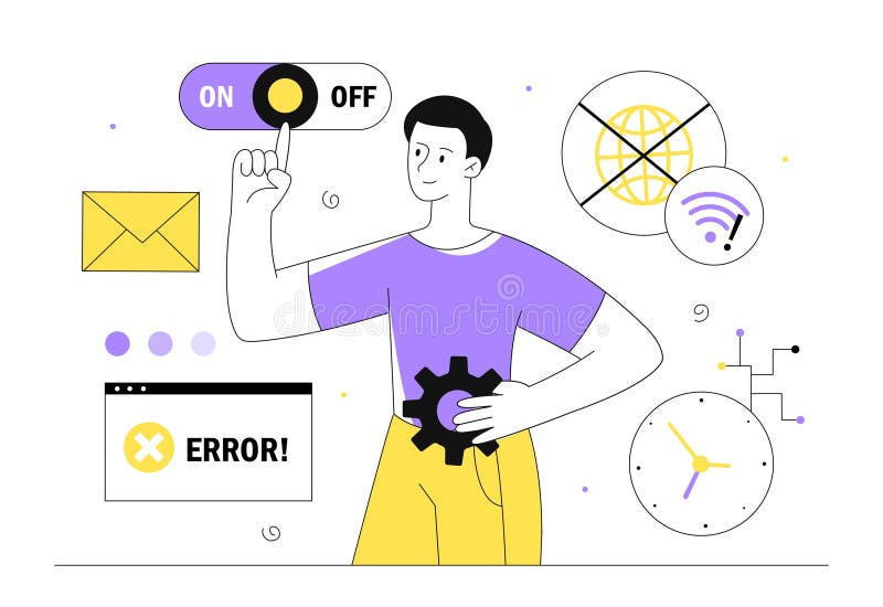 Connecting Errors Stock Illustrations – 1 Connecting Errors Stock ...