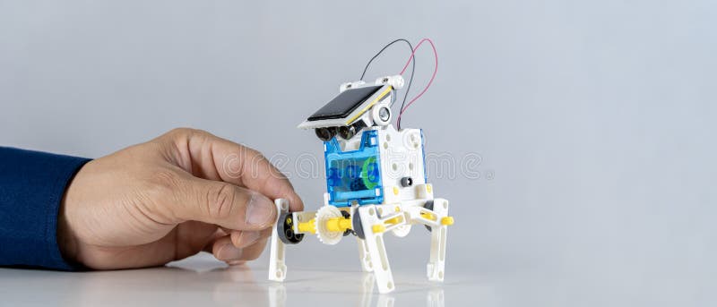 Man Inventing Building Robots Learning Cars Together in STEM Class ...