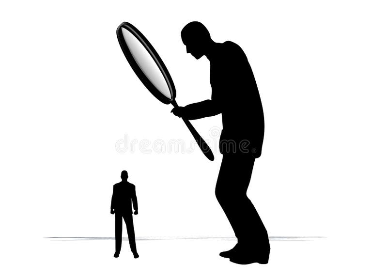 Man Investigating Magnifying Glass Stock Illustrations – 412 Man ...