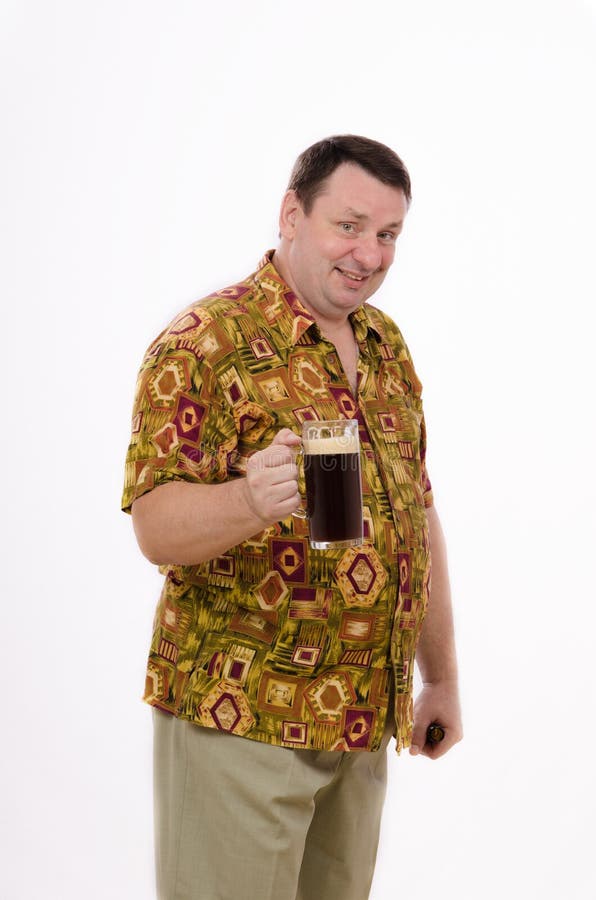 Man Invites To Have a Drink Stout Stock Photo - Image of toast, staut ...