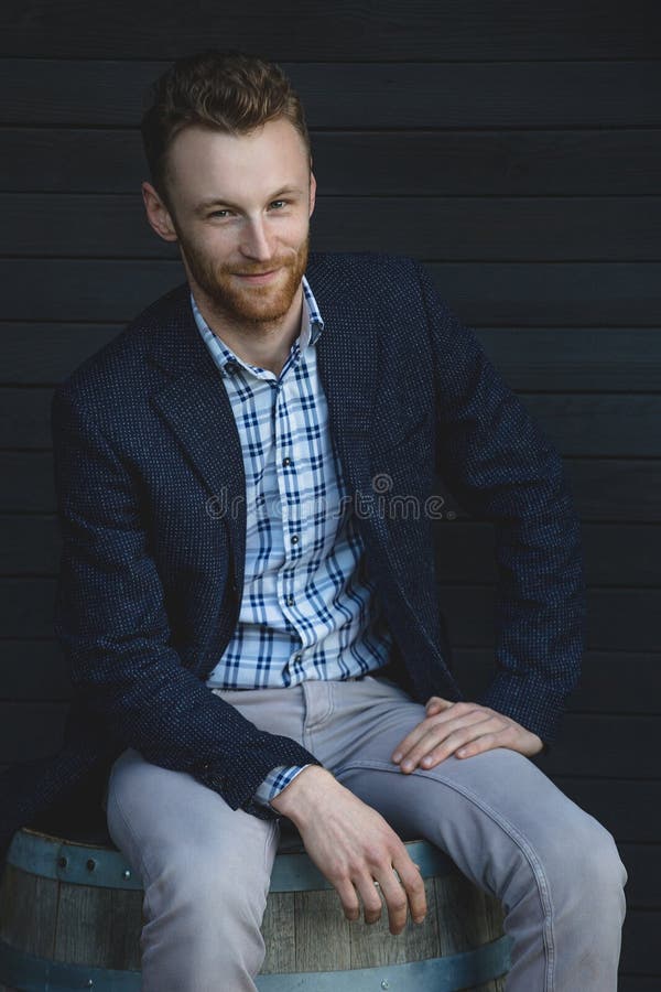 Man in a jacket stock image. Image of person, jacket - 40736479