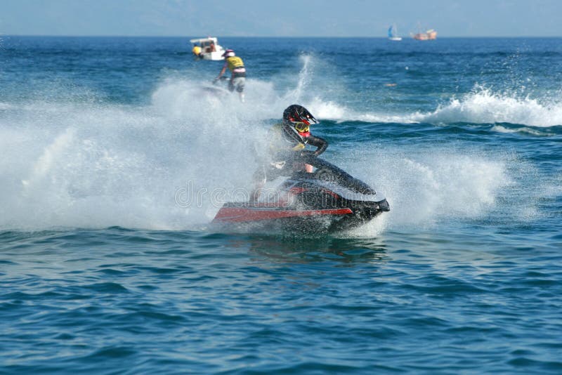 Man on jet ski stock image. Image of fresh, extreme, personal - 2950061