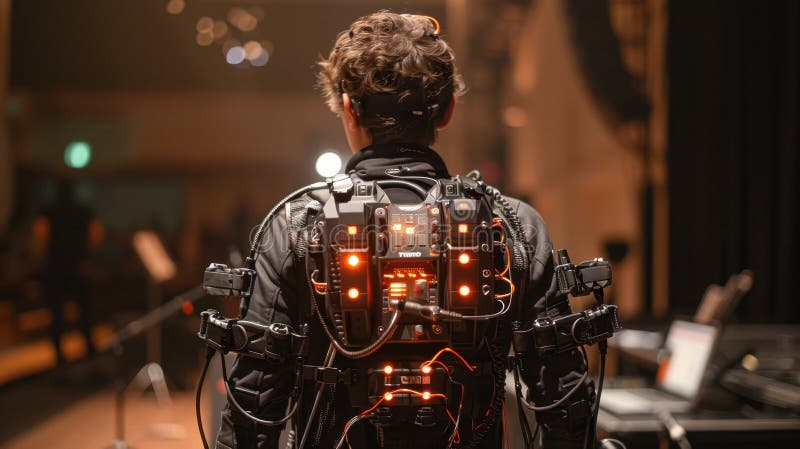 A Man in a Jet Suit. a Man in a Tactical Space Suit Stock Photo - Image ...