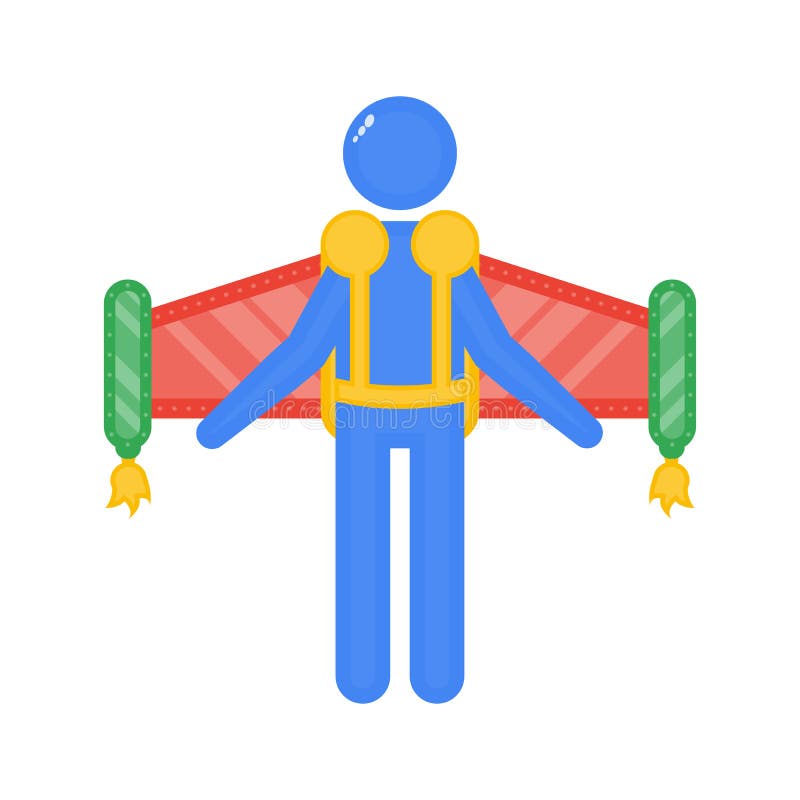 Jetpack Man stock vector. Illustration of clipart, copy - 11316070