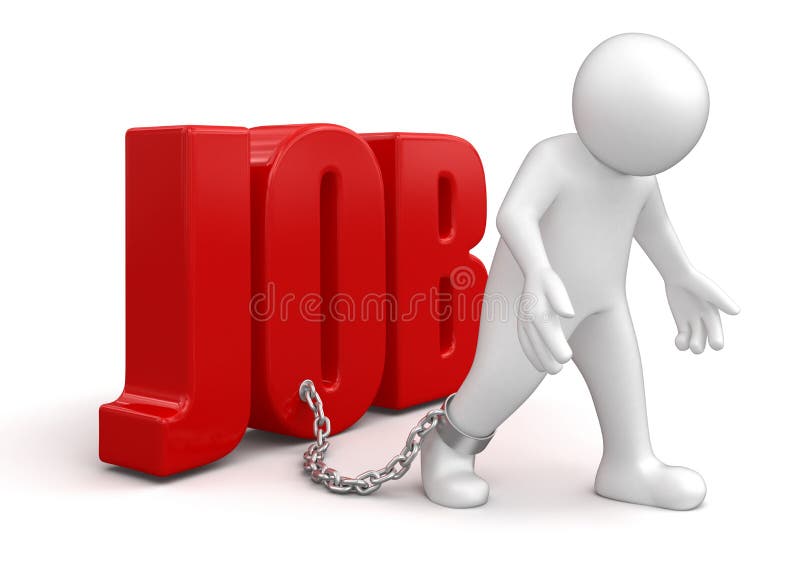 Man and Job (clipping Path Included) Stock Illustration - Illustration ...