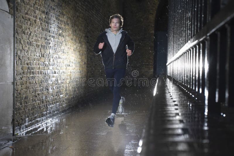 Young Caucasian Man Running Or Jogging Isolated On White Studio ...
