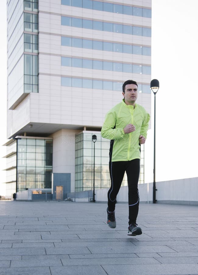 Man jogging outdoor city stock image. Image of jogging - 39094841