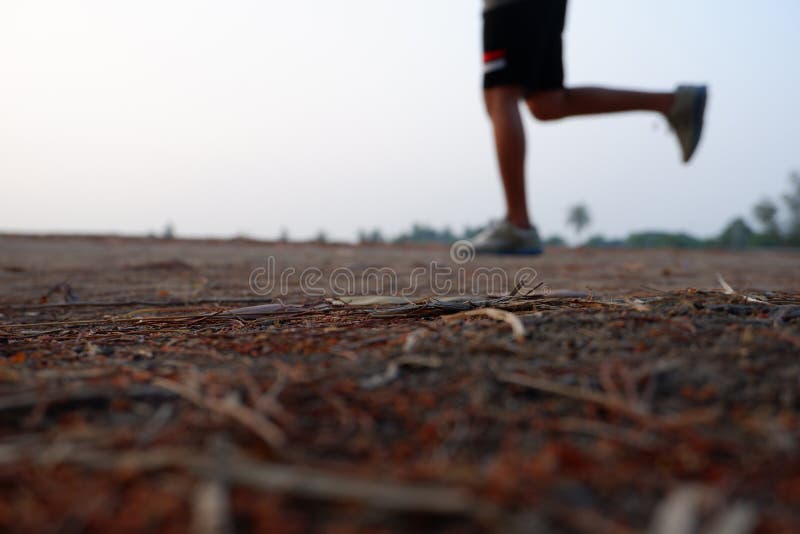 Jogging in the Morining,sun Rise on Morning Stock Image - Image of ...