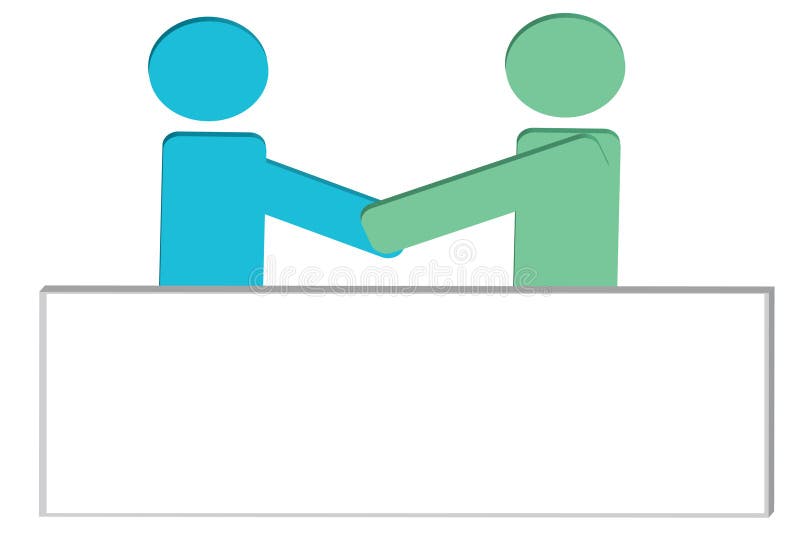 The Man Joint Venture. stock illustration. Illustration of cooperation ...