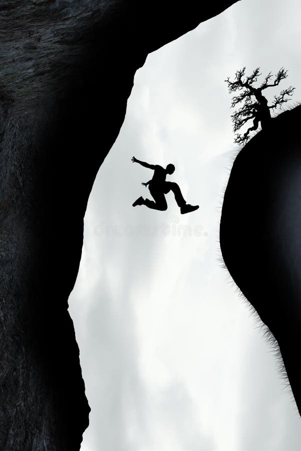 Man Jumping Two Mountains Stock Photos - Free & Royalty-Free Stock ...