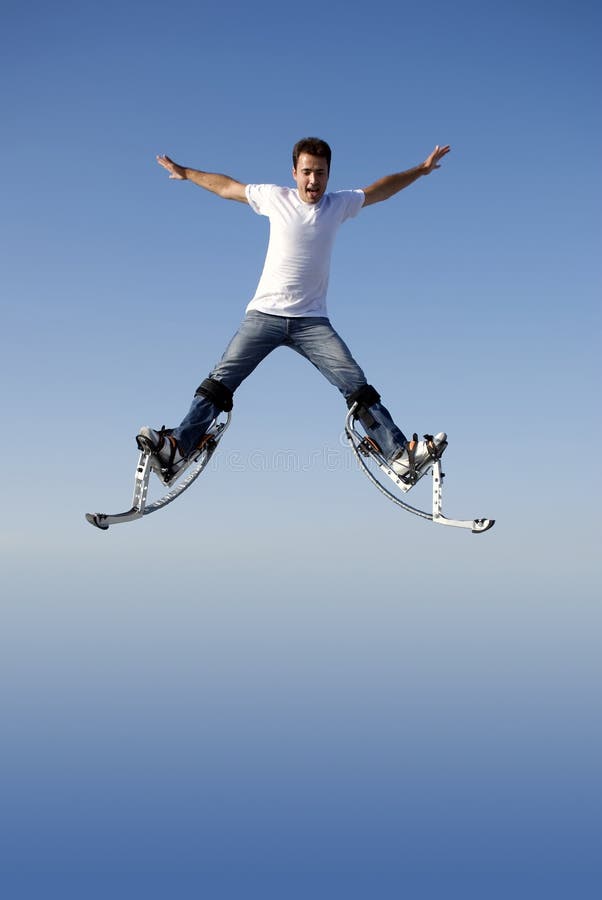 Man jumping stock photo. Image of exercise, life, jump - 10414226