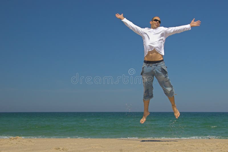 Man jumping stock photo. Image of flexibility, active - 1835206