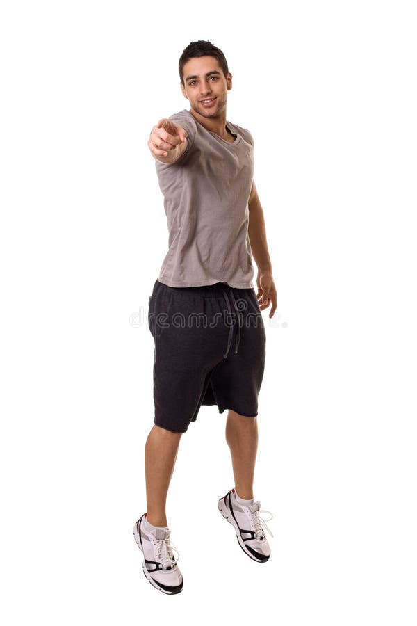 Man Jumping stock image. Image of unshaven, jump, male - 23083897
