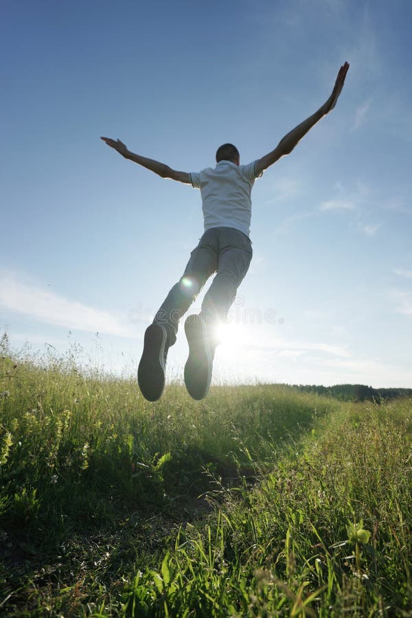 Man jumping stock image. Image of beauty, lifestyle, leisure - 37690925
