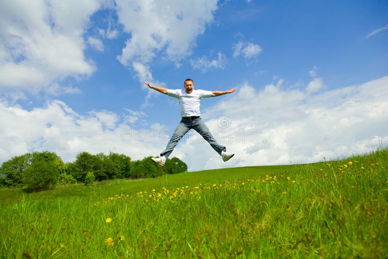 The Man Jumping Picture. Image: 5350707