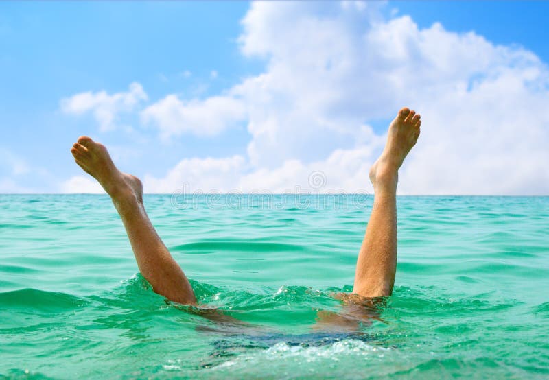 Man jumping in ocean stock photo. Image of coast, foot - 8665068