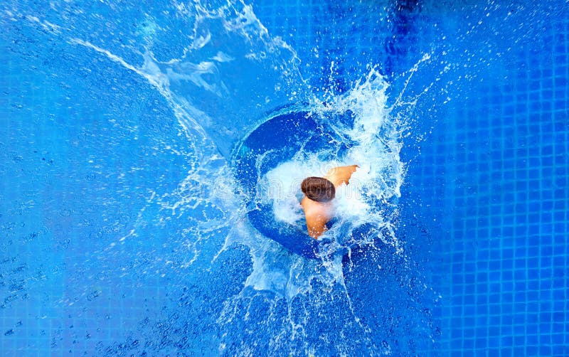 Man Jumping in Pool, Huge Splash Stock Photo - Image of swim, dive ...