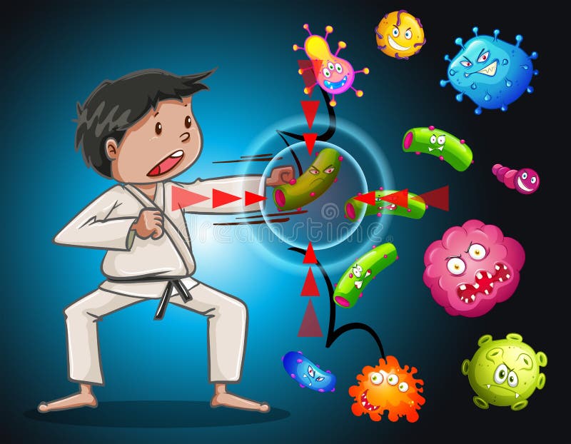 Fighting Bacteria Stock Illustrations – 1,902 Fighting Bacteria Stock ...