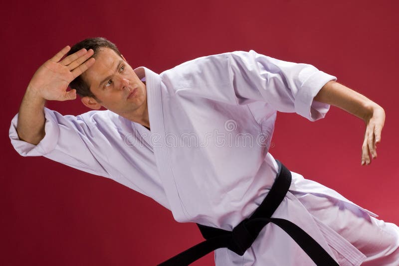 Man in Karate uniform stock image. Image of sporting, strength - 5919783