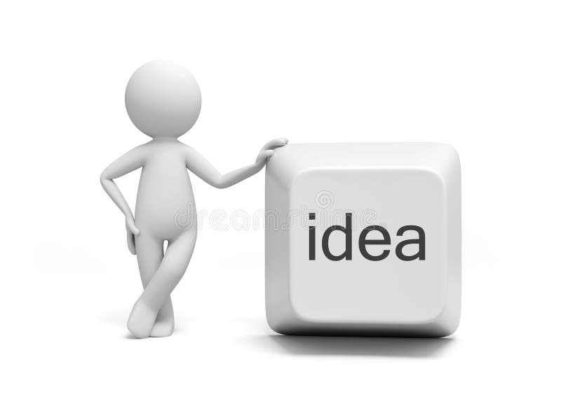 Man with keyboard stock illustration. Illustration of board - 78620380