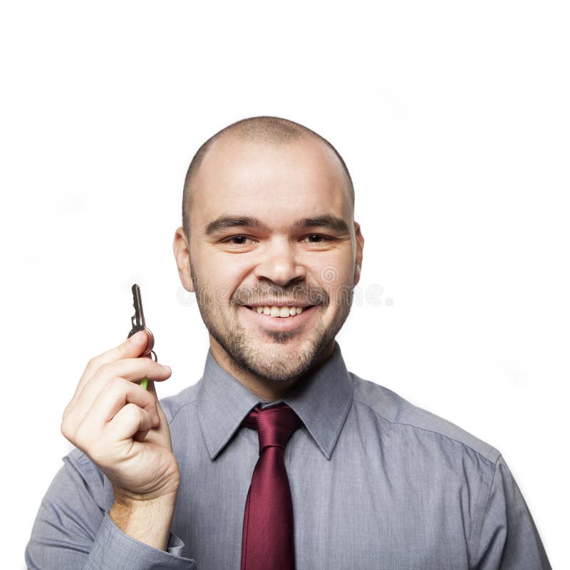 Man with keys stock photo. Image of landlord, business - 45725394