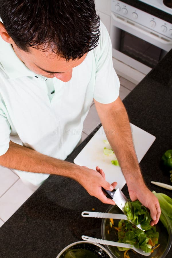 Man in kitchen stock photo. Image of caucasian, light - 12823912