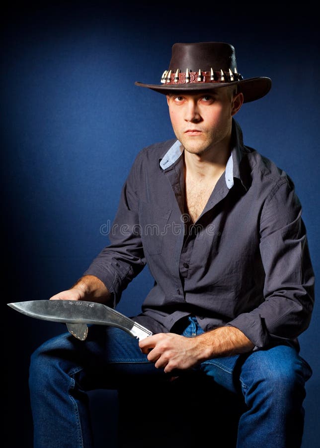 Man with a knife stock photo. Image of murder, mischief - 12478052