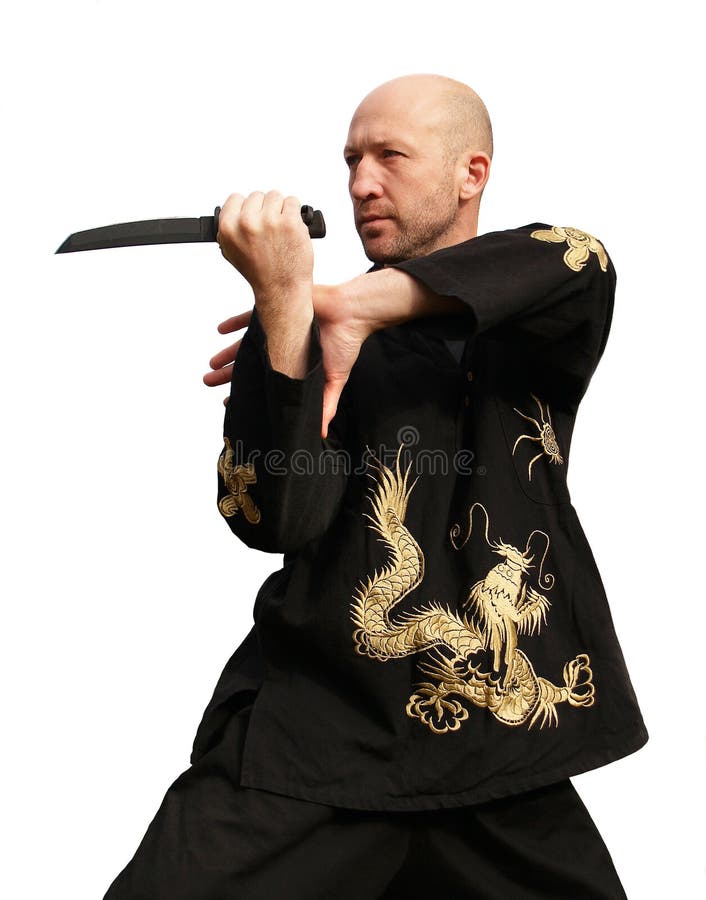 Man with knife stock image. Image of inside, exercise - 3643031