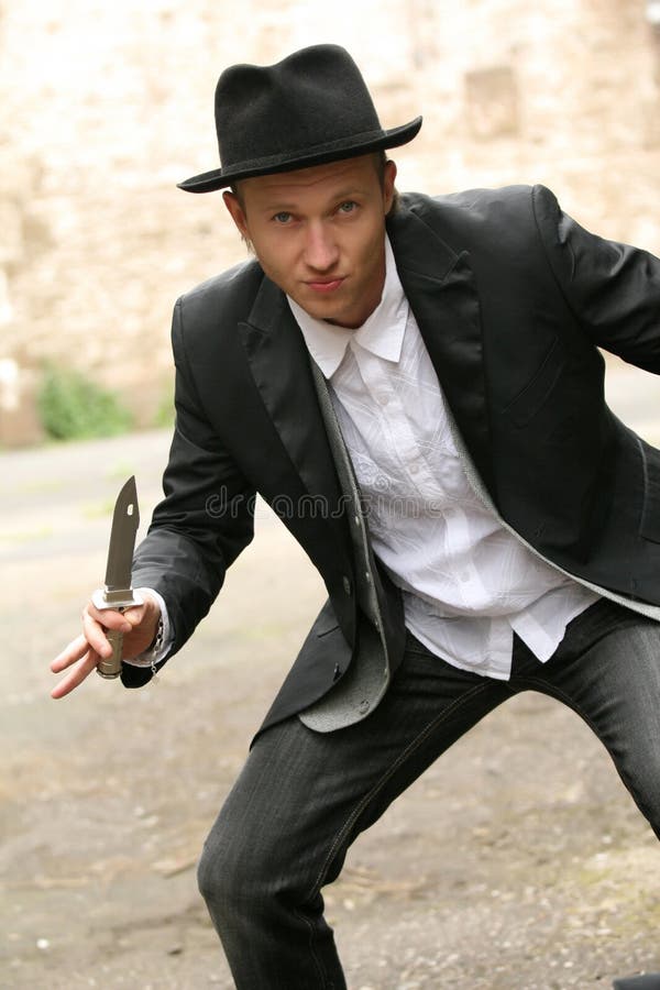 Man with knife stock photo. Image of intruder, fear, killer - 9720068